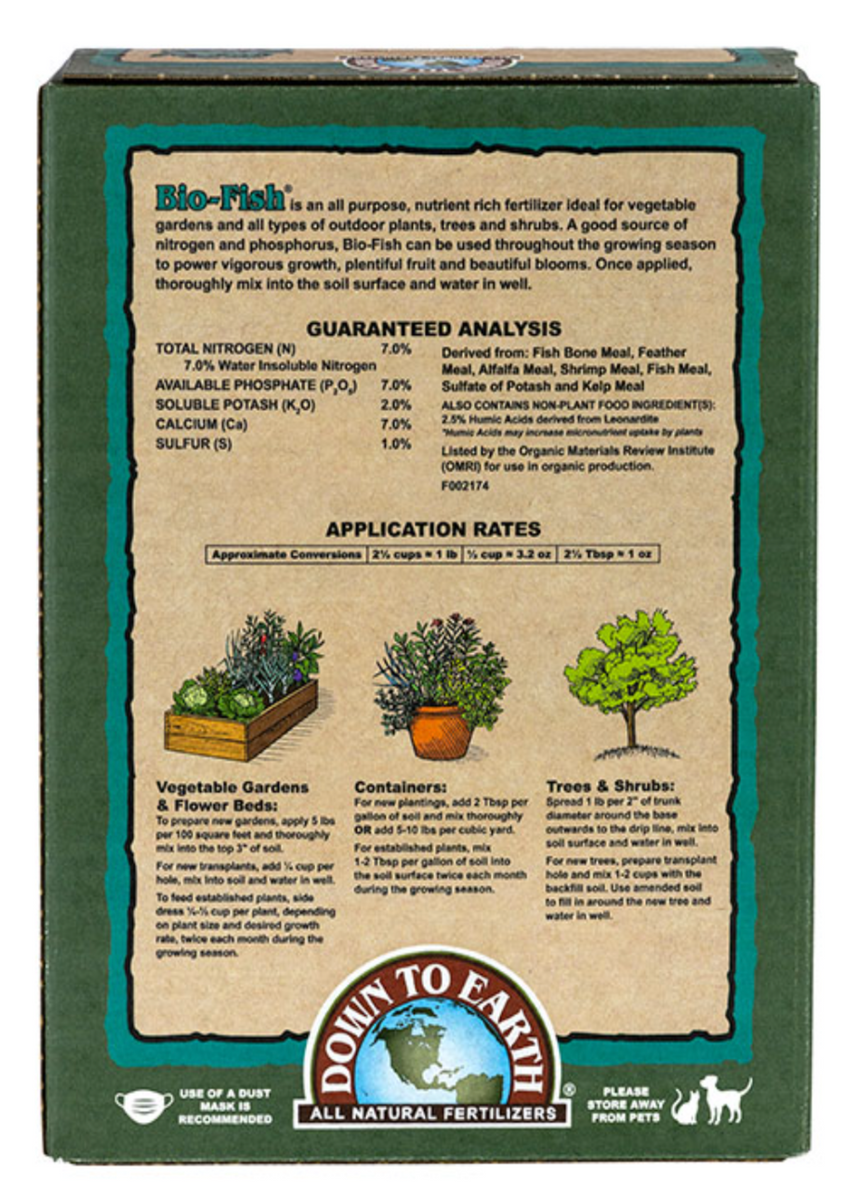 Bio-Fish 7-7-2 Organic Fertilizer Blend, 5 lb – Sow Exotic